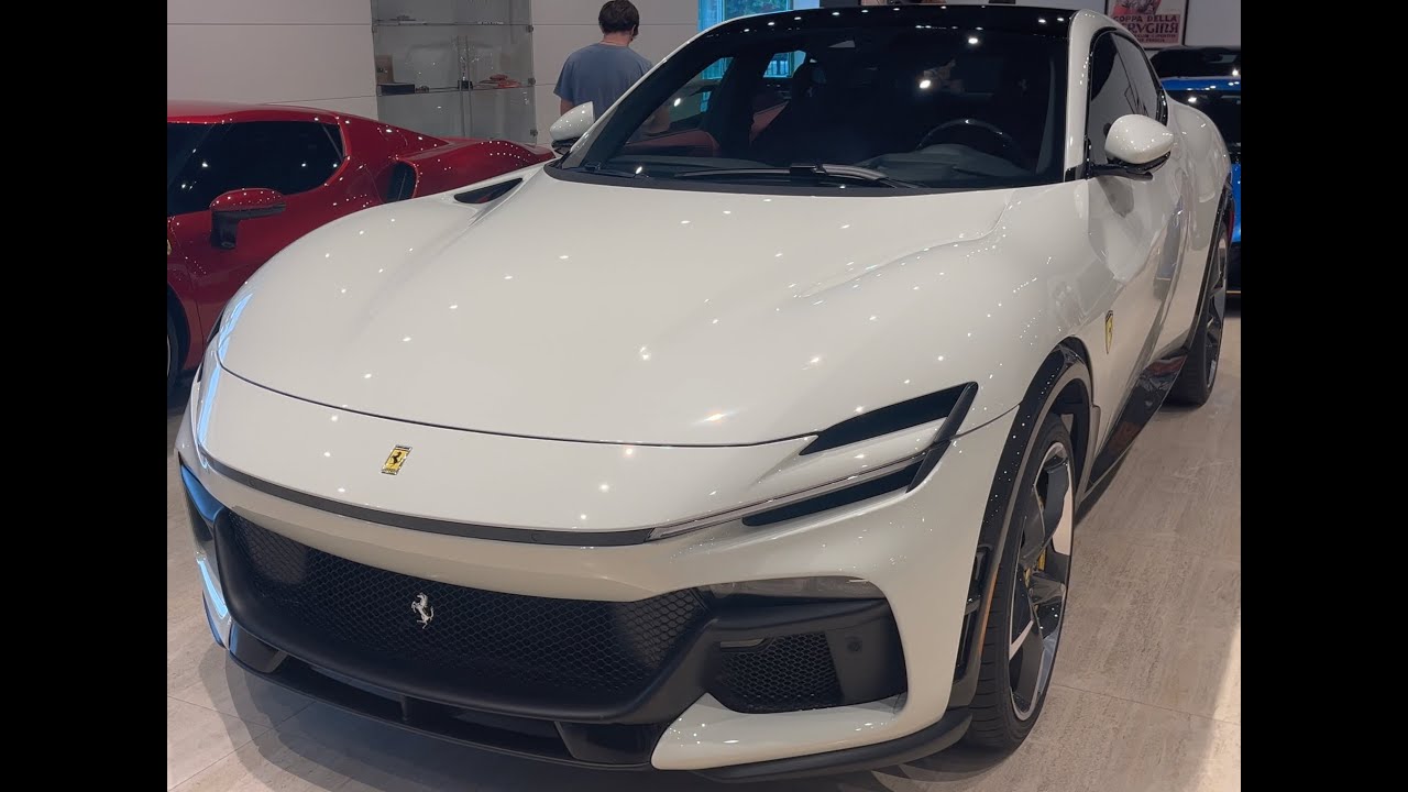 Bianco King Ferrari Purosangue FUV - Walkaround [4K] - YouTube
