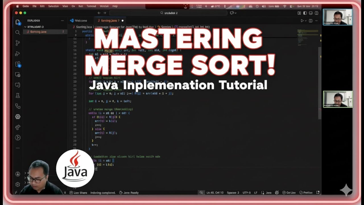 Merge dan Counting Sort di Java - YouTube