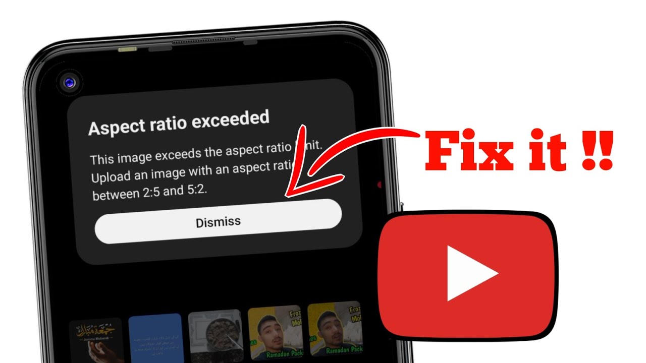 Image ratio exceeded youtube post peoblem | Fix Youtube aspect ratio 2: ...