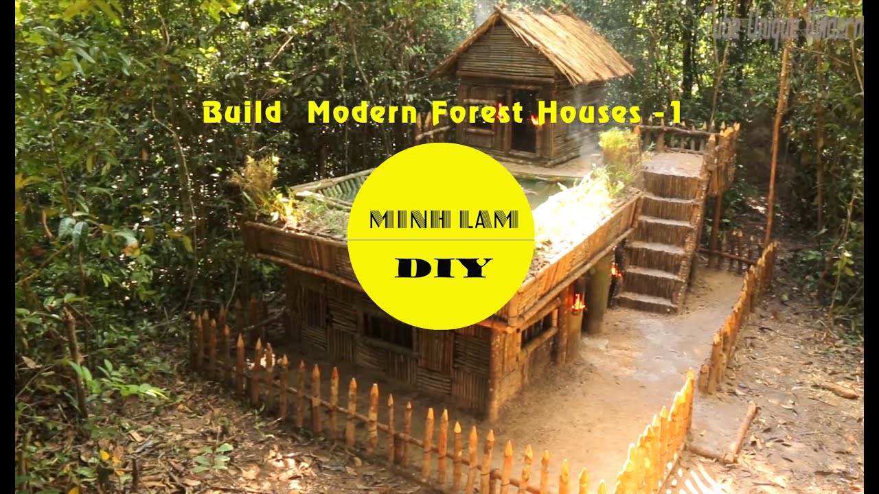 How To Build Modern Forest Houses -1 - YouTube