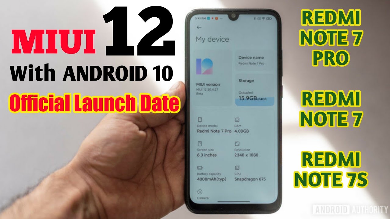MIUI 12 FOR REDMI NOTE 7 PRO, REDMI NOTE 7 AND REDMI NOTE 7S | MIUI 12 ...