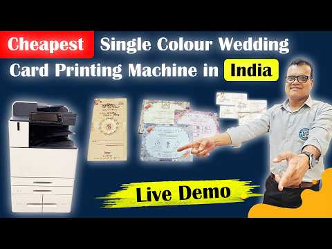 Cheapest Single Colour Wedding Card Printing Machine In India