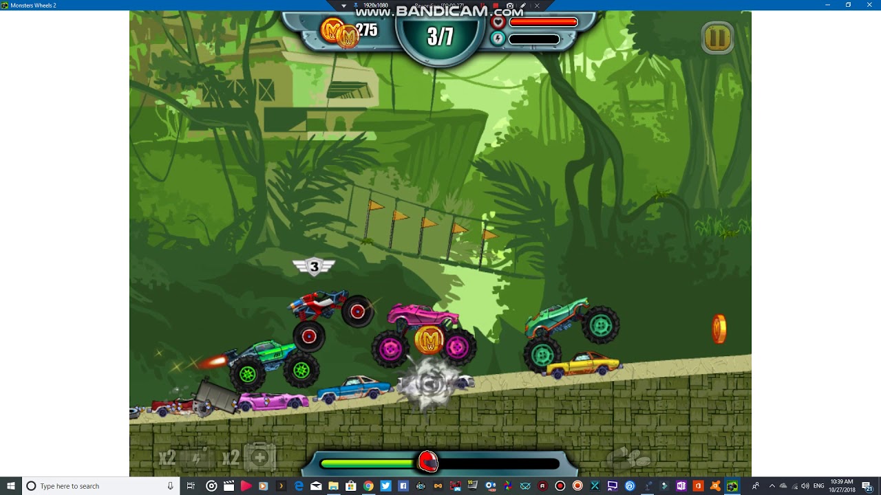 MONSTERS WHEELS 2 RACE MONSTER TRUCKS - YouTube