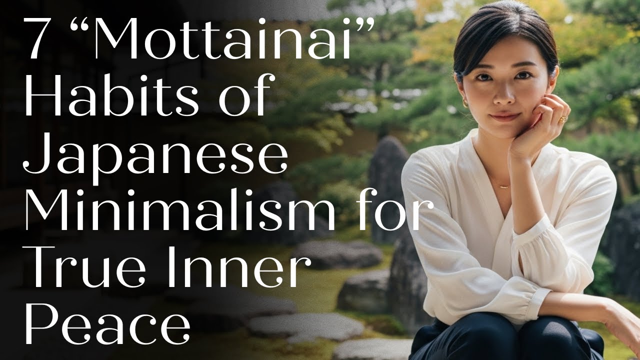 7 “Mottainai” Habits of Japanese Minimalism for True Inner Peace - YouTube