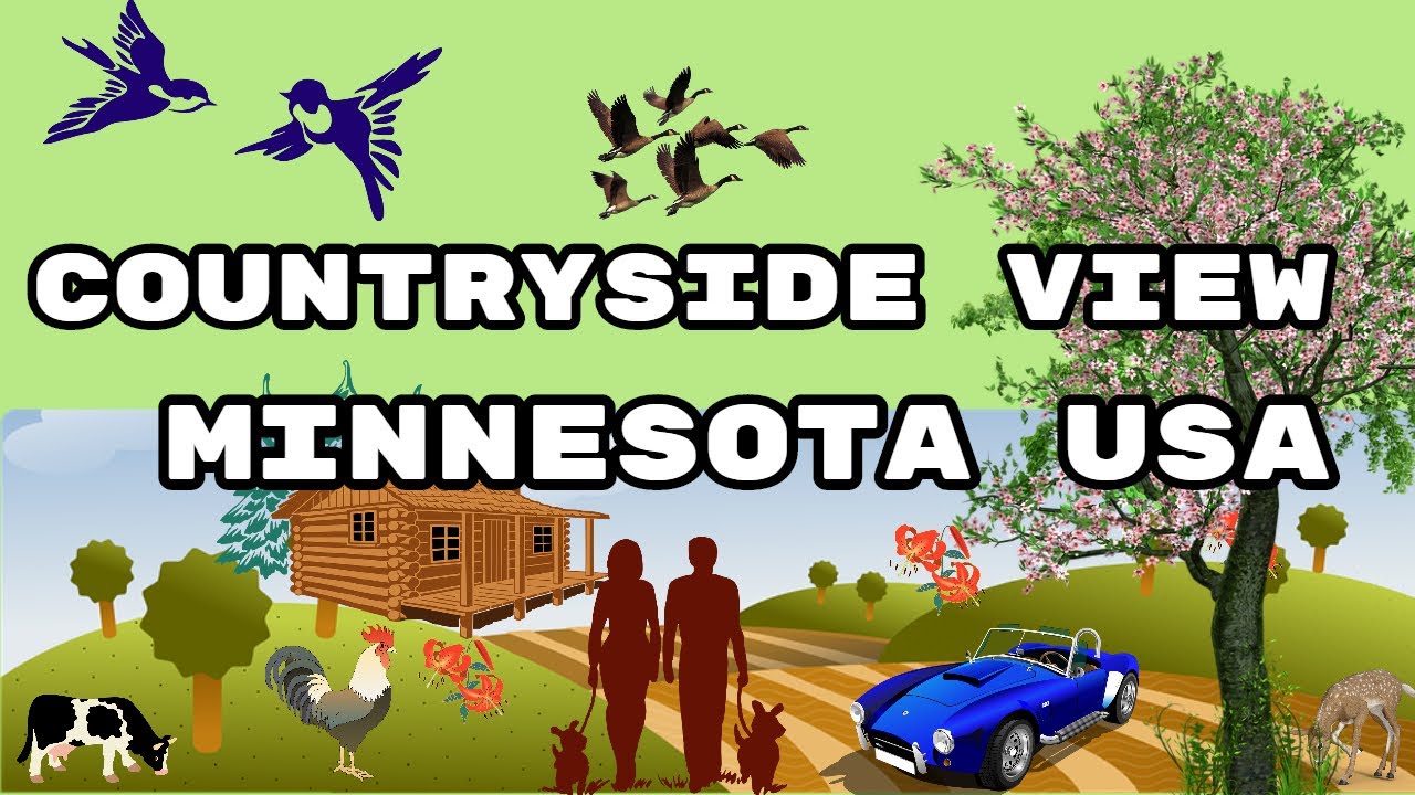 Summer Time Countryside Views || Beautiful Scenery || Minnesota USA ...