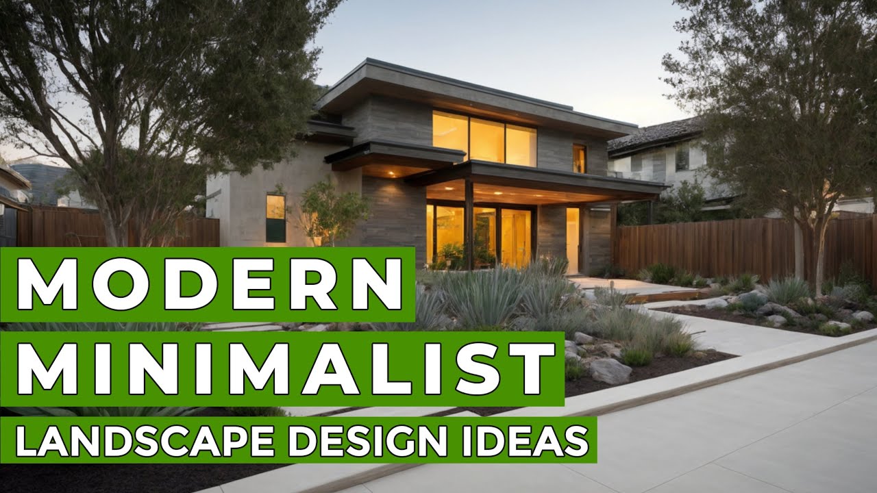 Top 150+ Modern Minimalist Landscape Design Ideas | Real-Time ...