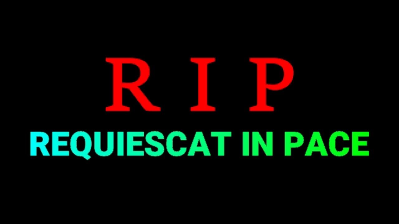 R I P / REQUIESCAT IN PACE / REST IN PEACE FOR THE VICTIMS OF CARPET ...