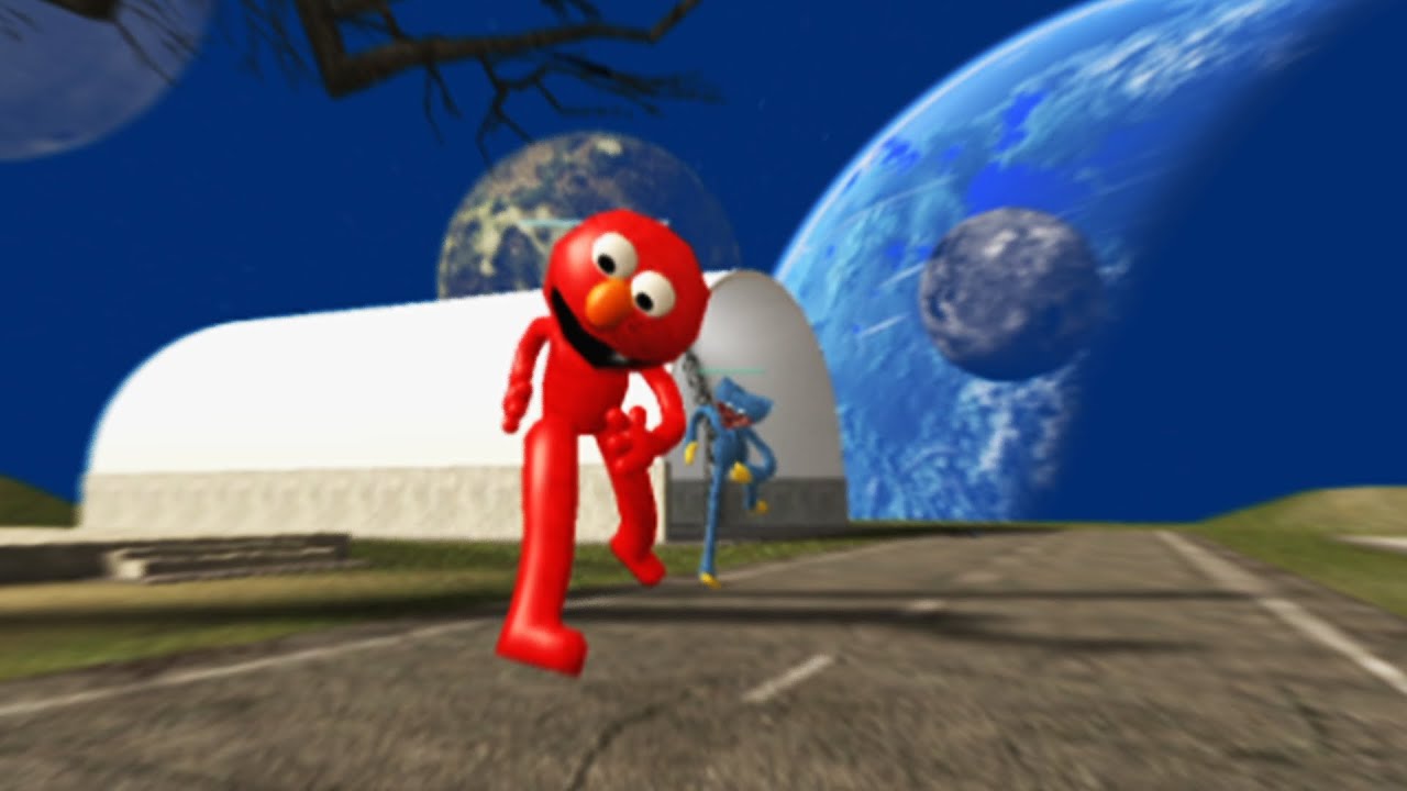 elmo chases man - YouTube