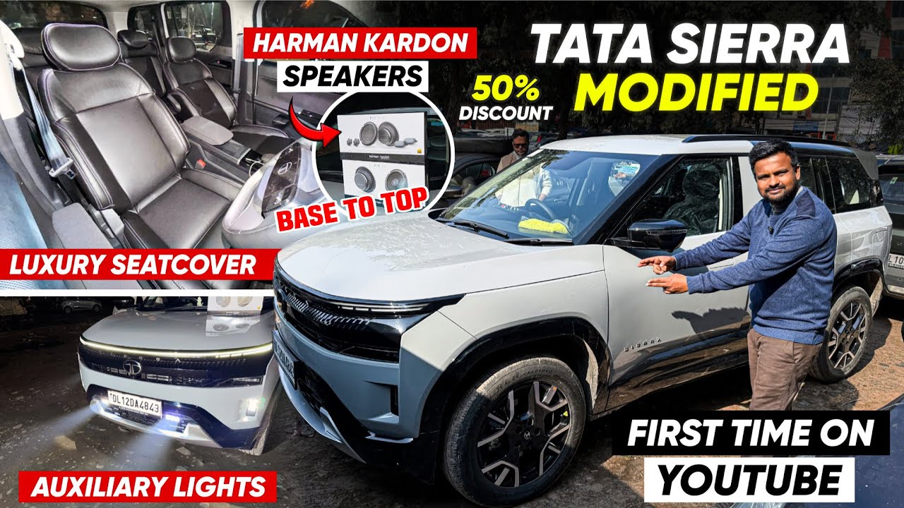 2026 TATA SIERRA BASE MODEL MODIFIED WITH PRICE🔥TATA SIERRA BASE TO TOP ...