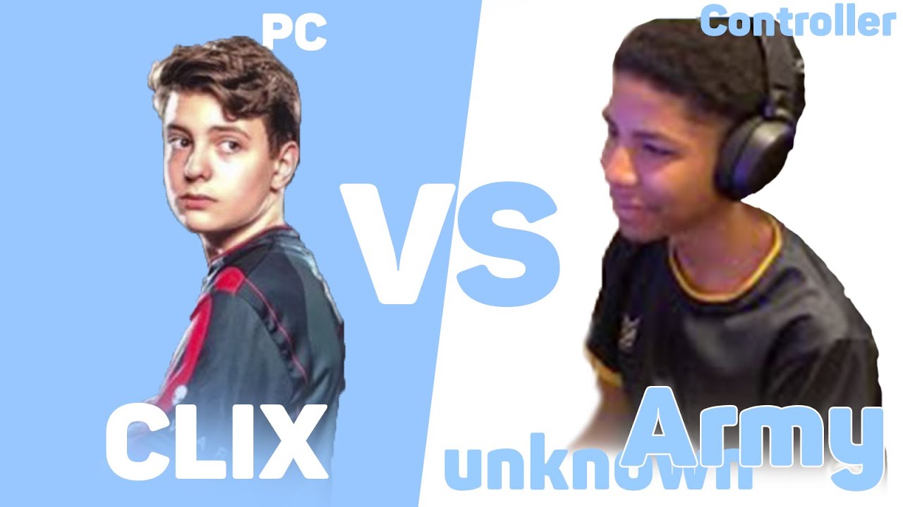 MSF Clix VS UnknownxArmy1x wager on 200$ // PC vs Controller // ПК ...