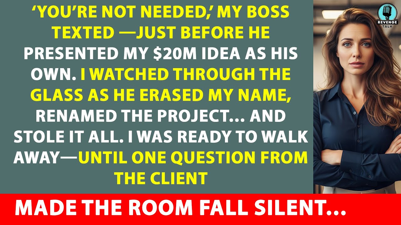 My Boss Pitched My $20M Idea as His—Until the Client Asked One Question.. | Corporate Revenge ...