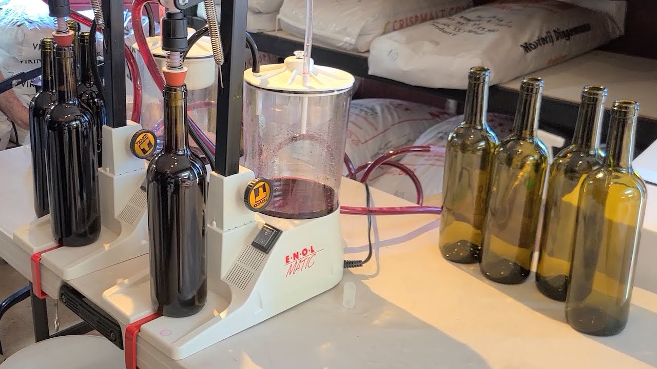 Bottling Wine | Enolmatic Wine Bottle Filler | MoreWine! - YouTube