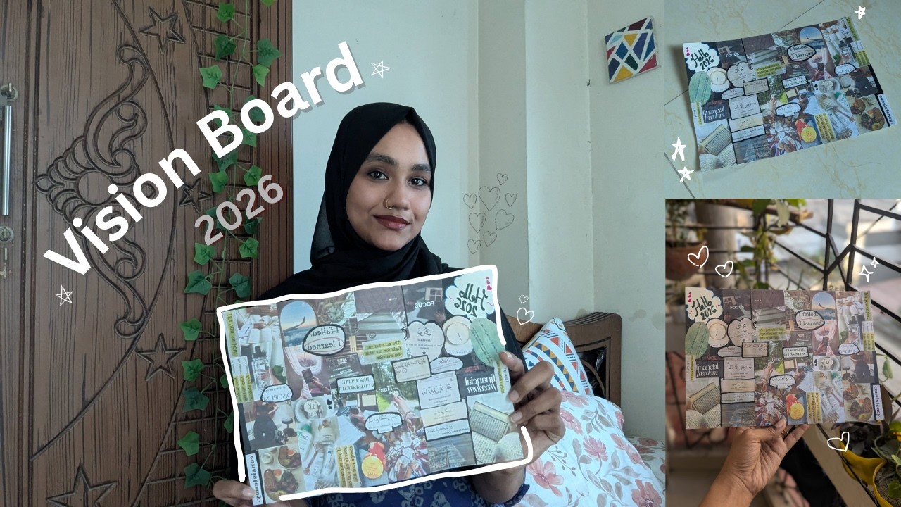 My Very First Vision Board 🫶 Dreaming, Manifesting & Growing - YouTube