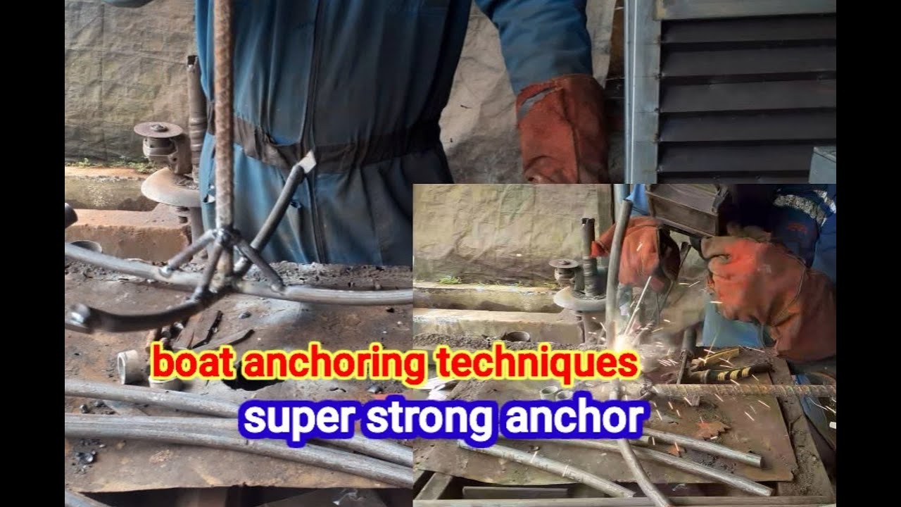 cara pengelasan | teknik membuat jangkar perahu | how to make a boat ...