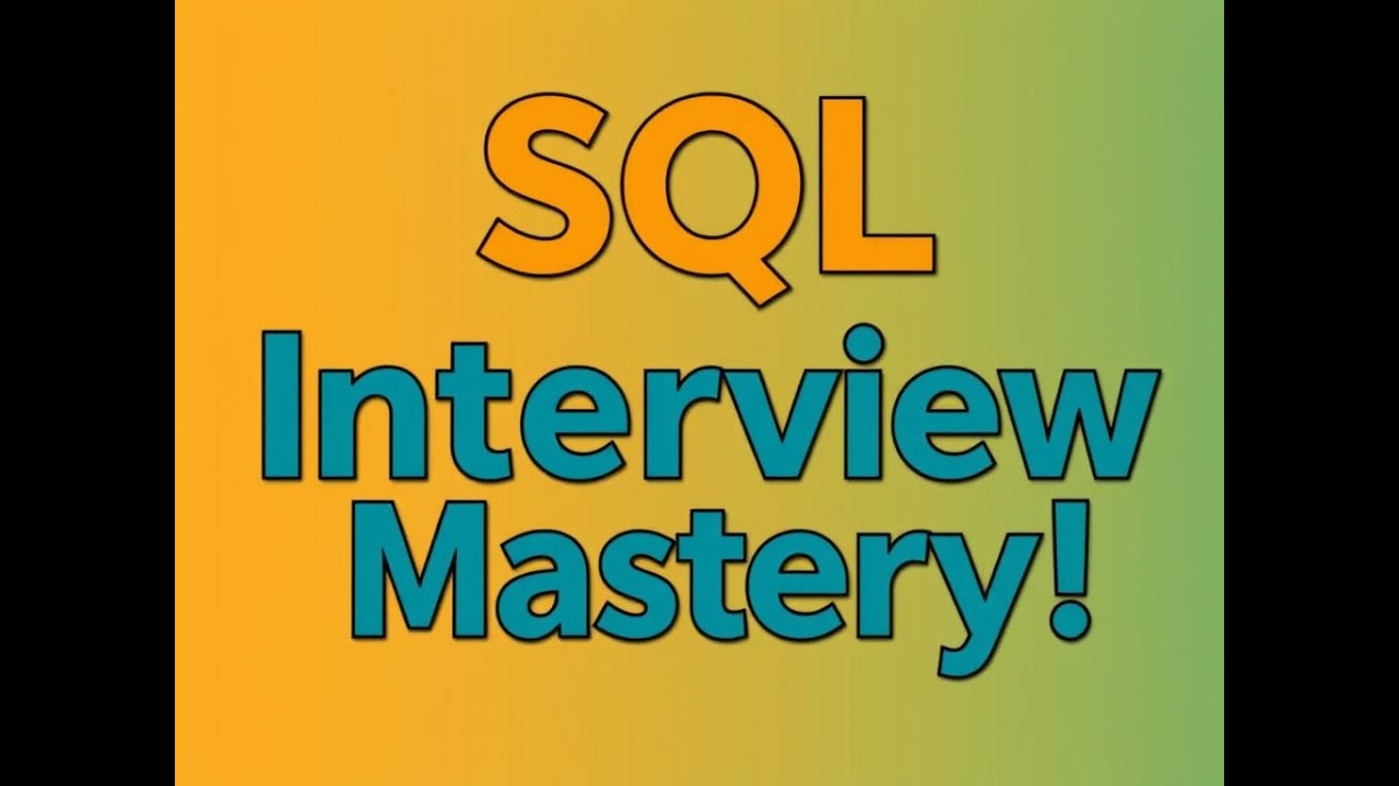 Data Engineering SQL Interview Questions Part2#sql, #data engineering - YouTube
