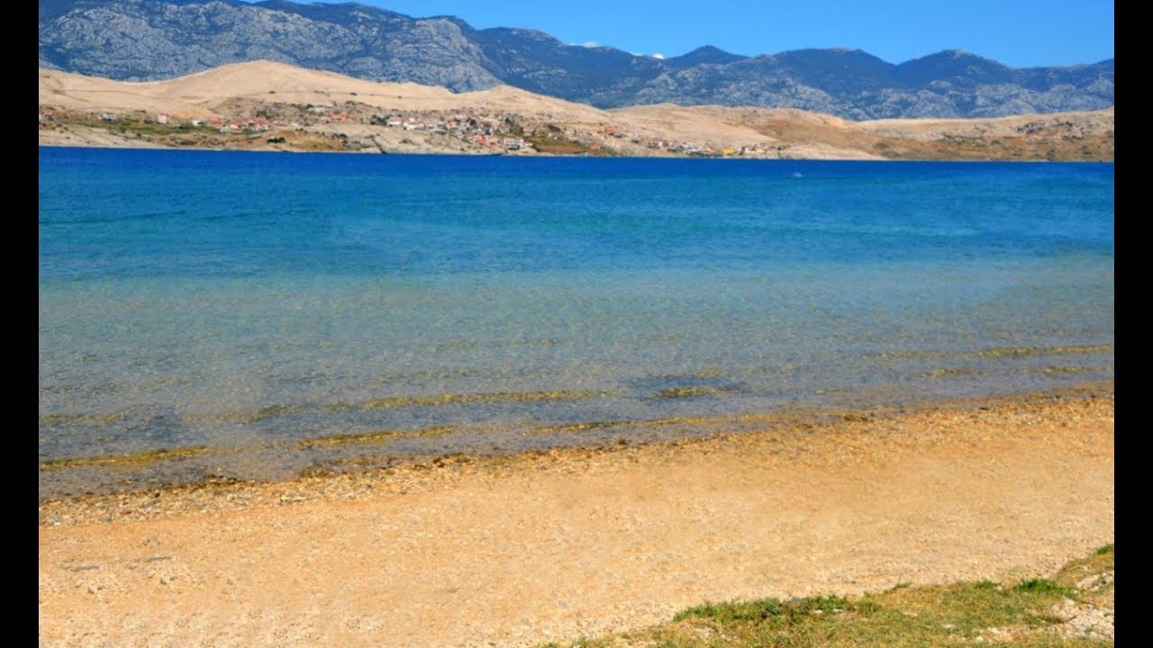 Kamp Sveti Duh Pag plaža - YouTube
