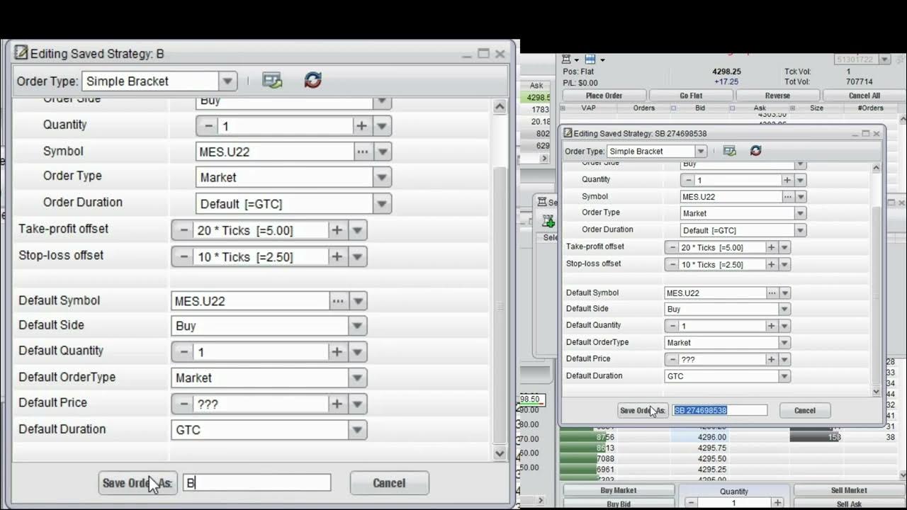 FireTip Pro - Placing a Bracket Order on DOM with Matt Kang of Cannon Trading Company - YouTube