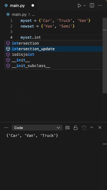 Interaction Update For Python Sets Youtube