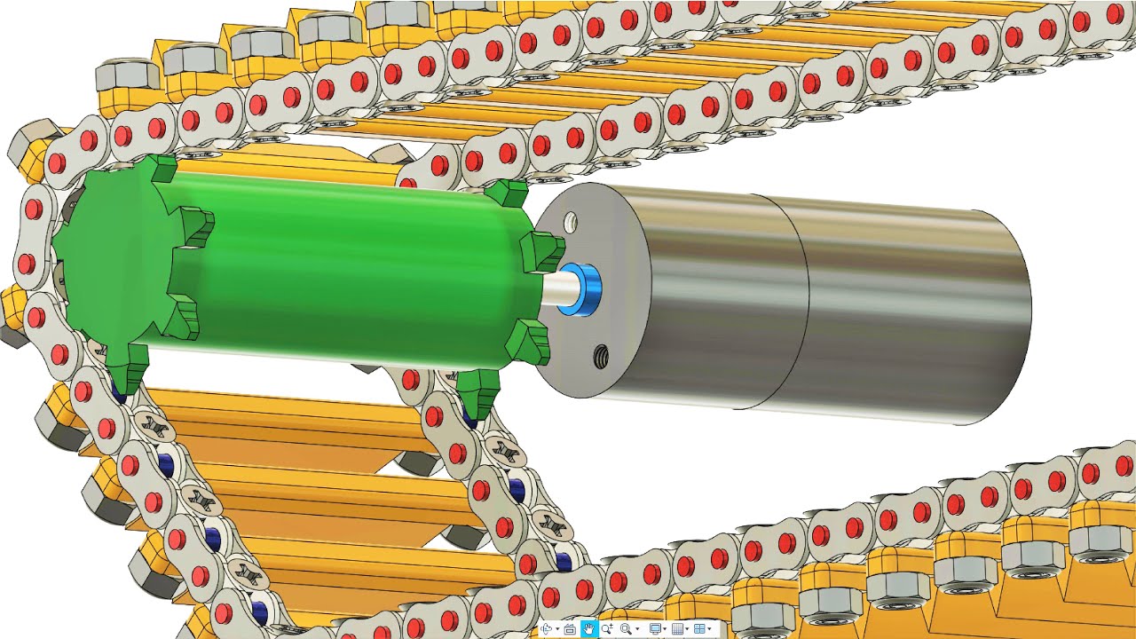 How to Assemble Motor to Sprocket: Fusion 360 Robotics Tutorial for ...
