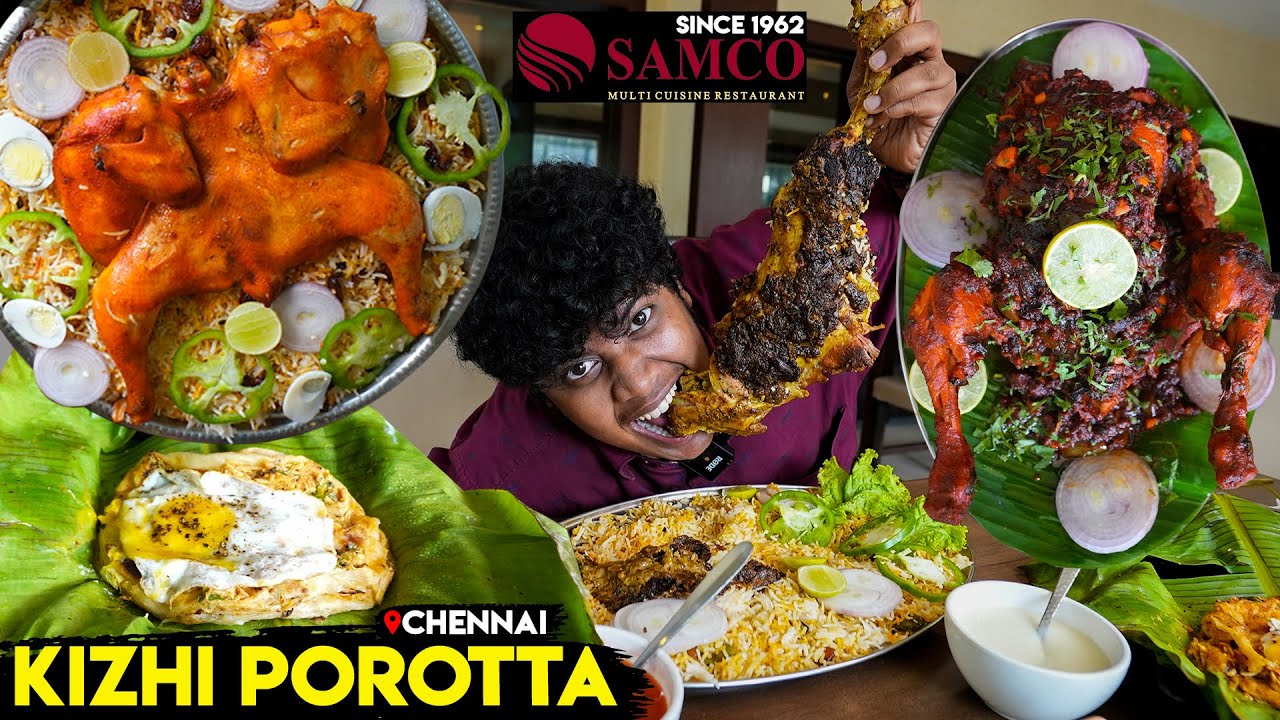 Chicken Mandi and Kizhi Parotta at Samco, Velachery | Irfan'sView - YouTube