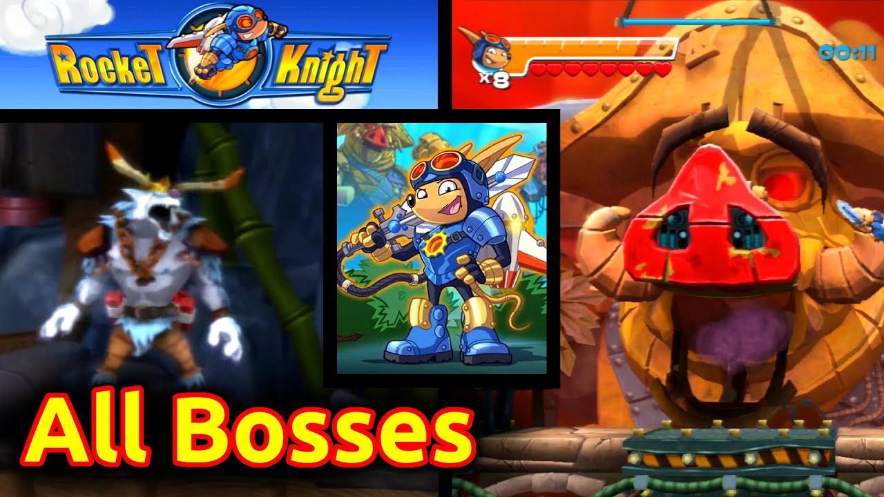 Rocket Knight - All Bosses (PS3, Xbox 360, Windows PC) - YouTube
