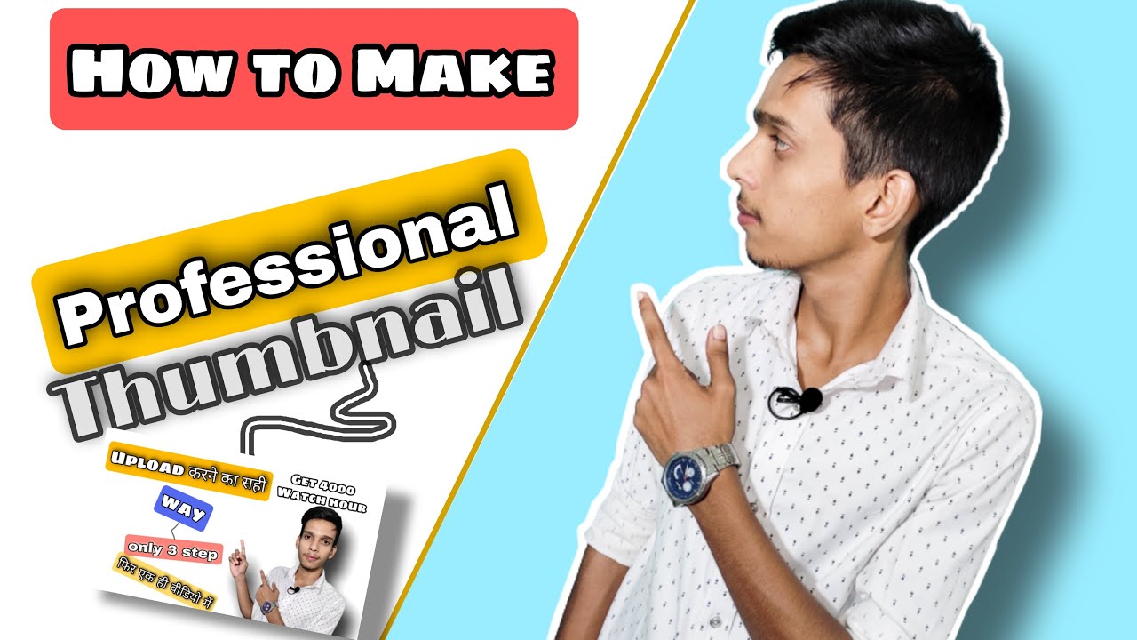 How To Make Professional Thumbnail On Mobile || Picsart Se Thumbnail ...
