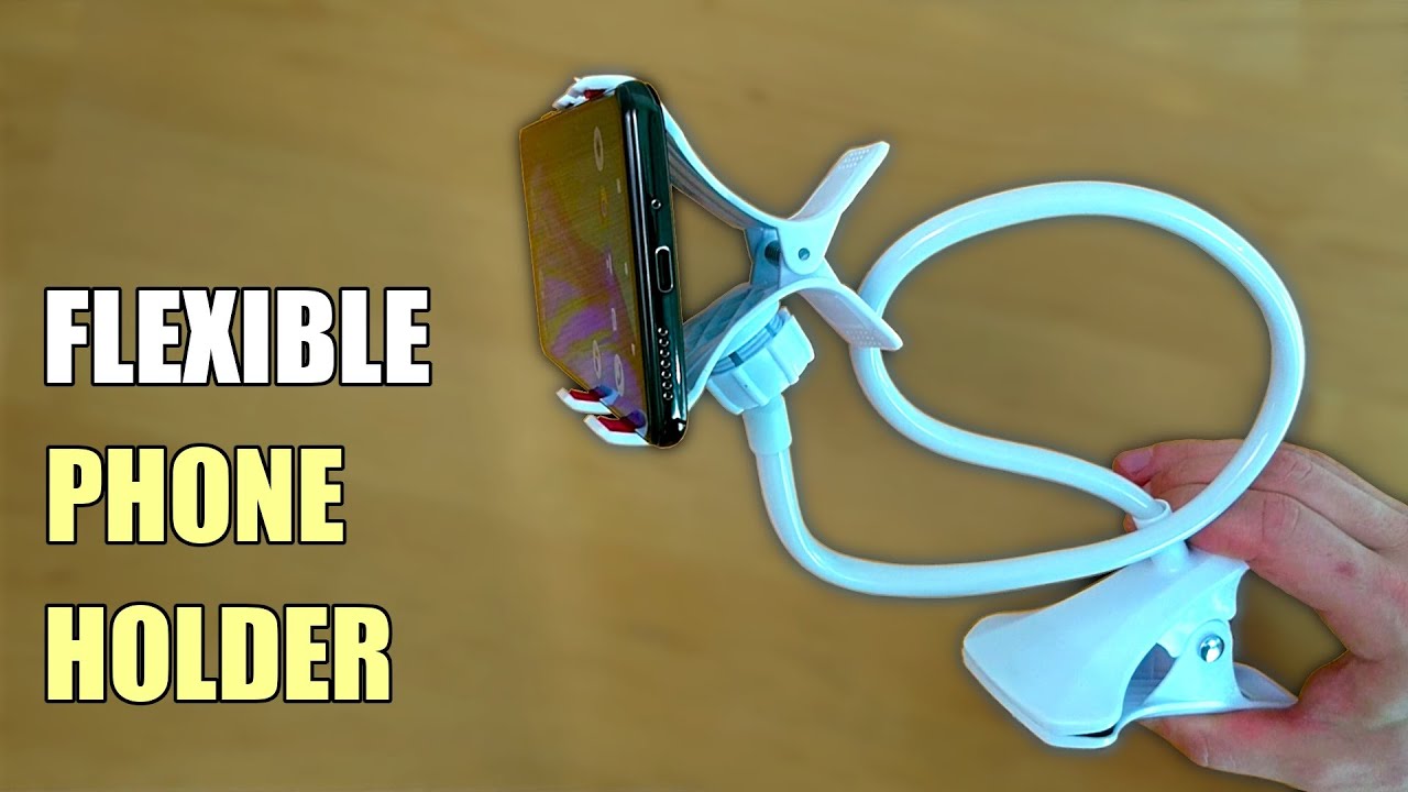 Flexible Gooseneck Phone Holder - Long Lazy Arm Mobile Stand for Bed ...