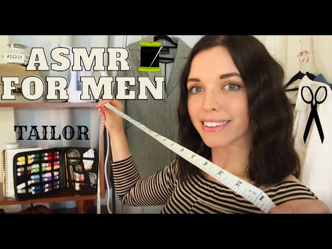Men's Suit Fitting ASMR🧵 | DETAILED Tailoring, Measuring You, Soft Spoken Roleplay, Fabric ...