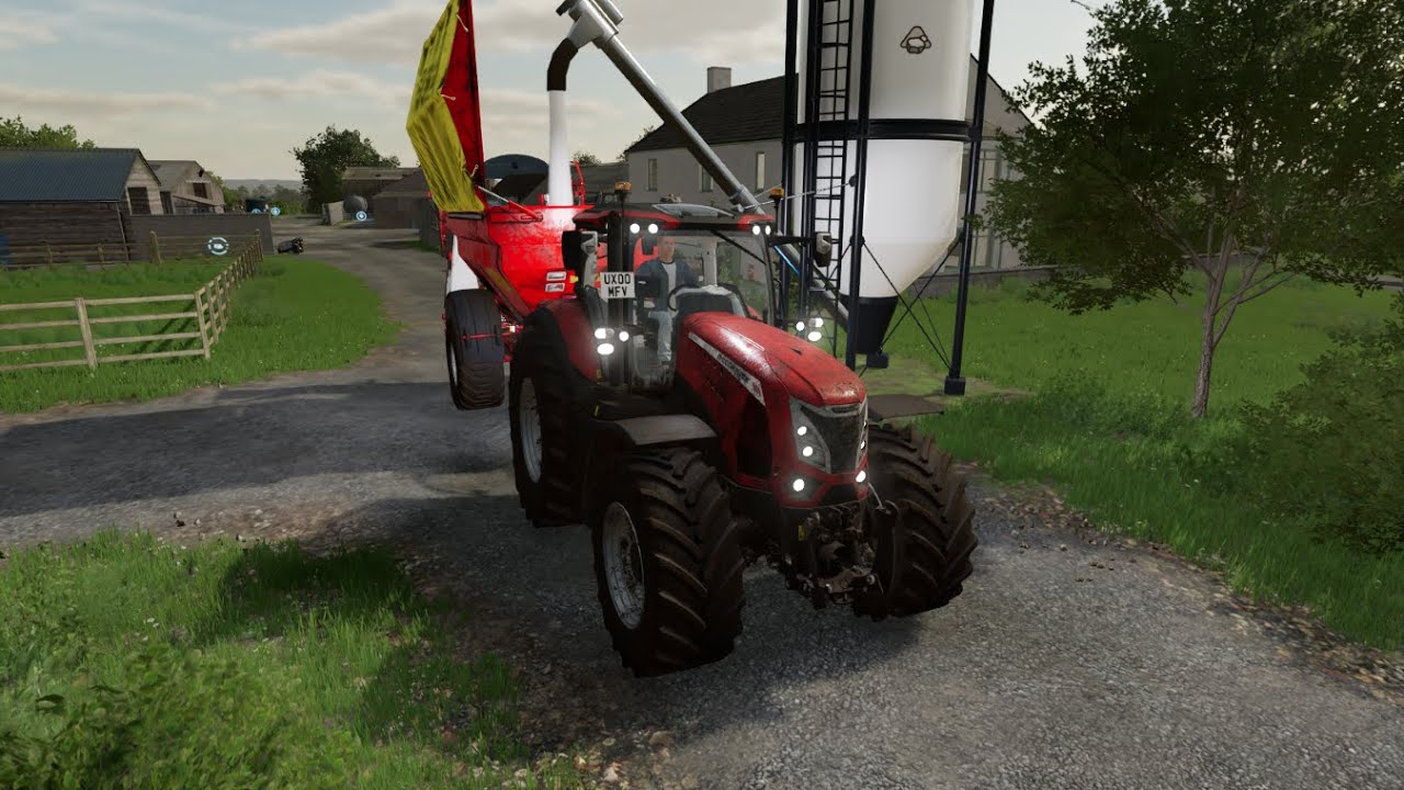 FS22 SPRADING LING AND SEEDING CANOLA COURT FARM LIVE - YouTube