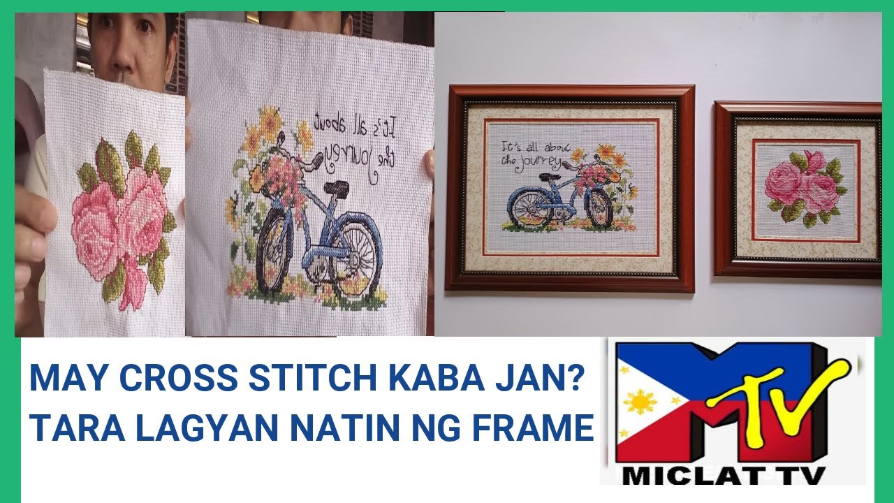 HOW TO FRAME YOUR CROSS STITCH?#DIY - YouTube