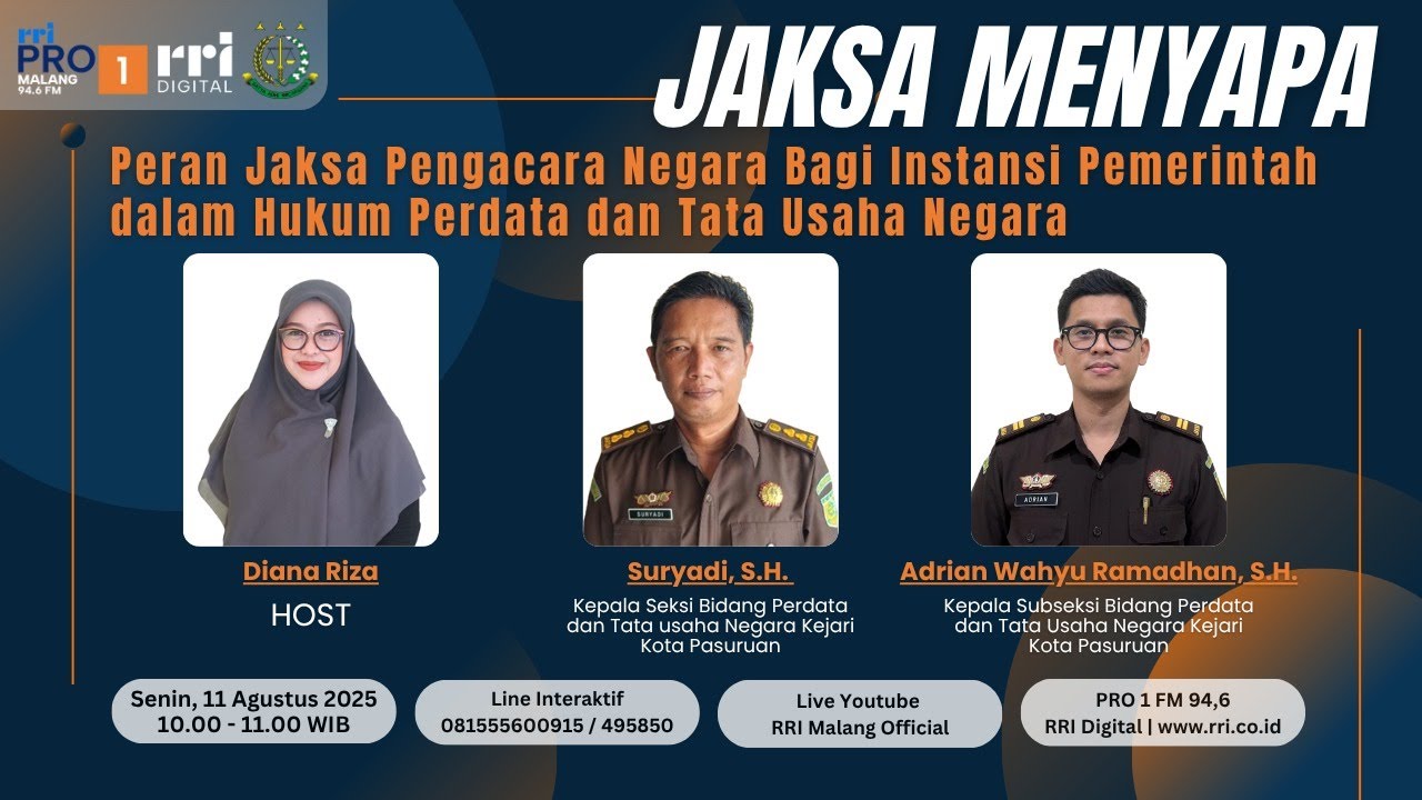 JAKSA MENYAPA - Peran Jaksa Pengacara Negara Bagi Instansi Pemerintah ...