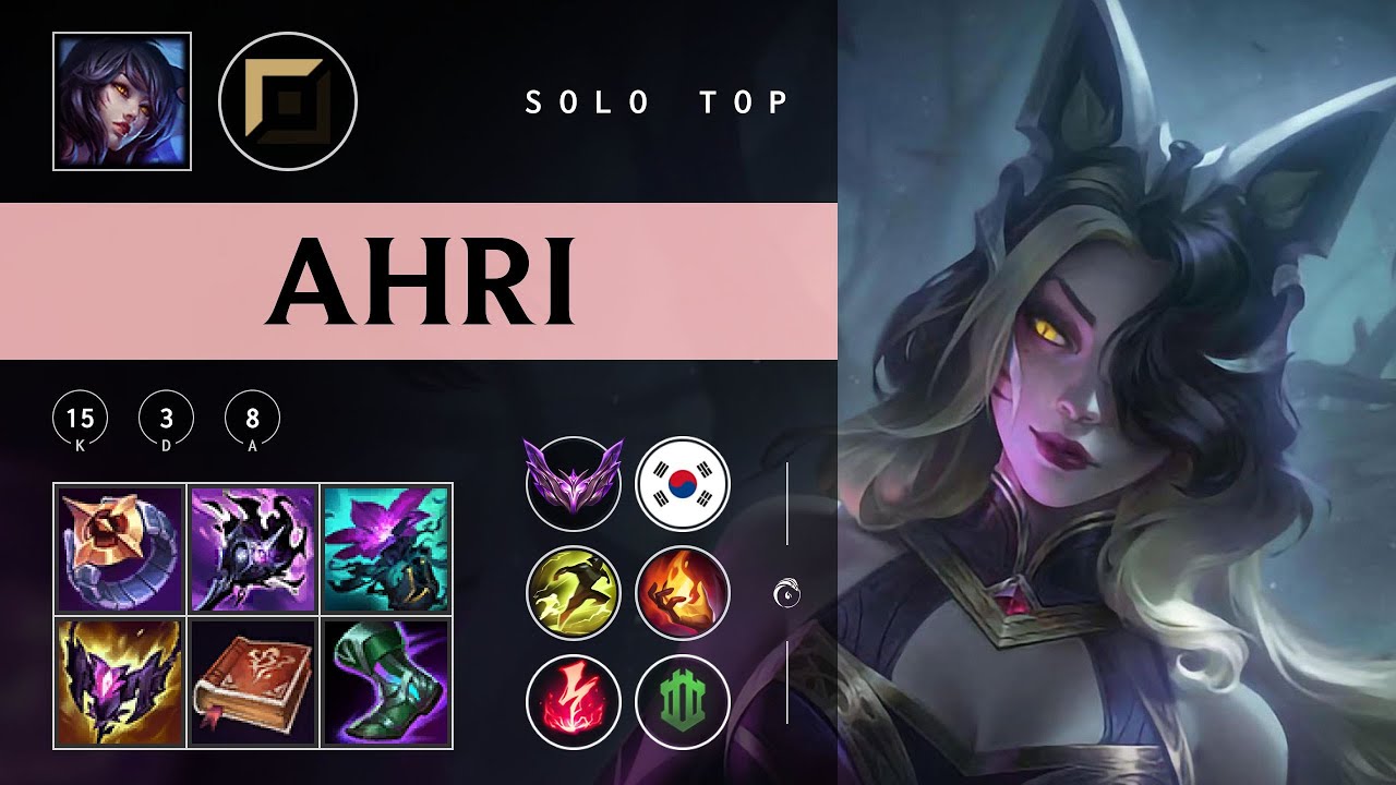 Ahri Top vs Ryze - KR Master Patch 25.23 - YouTube