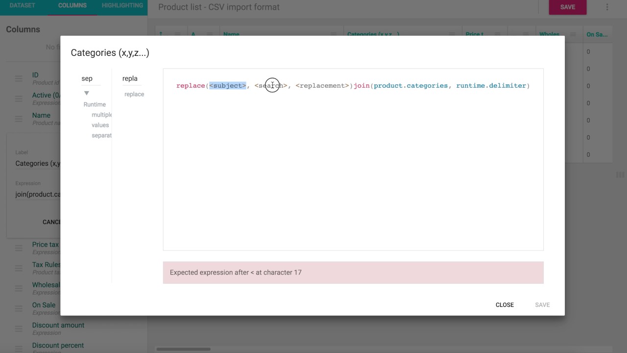 Datakick - expression editor - YouTube