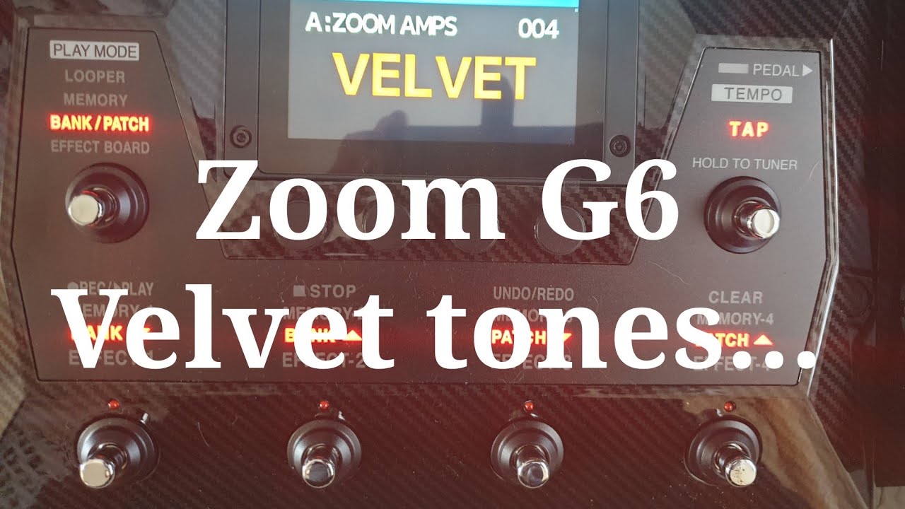 Zoom G6 Velvet patch demo (lead tone) - YouTube