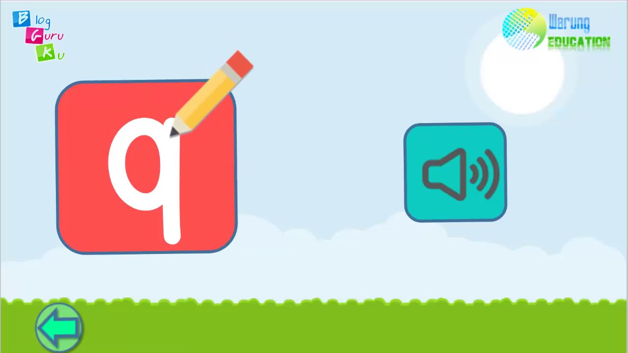 Belajar Cara Penulisan Huruf Alfabet Kecil a - z - YouTube