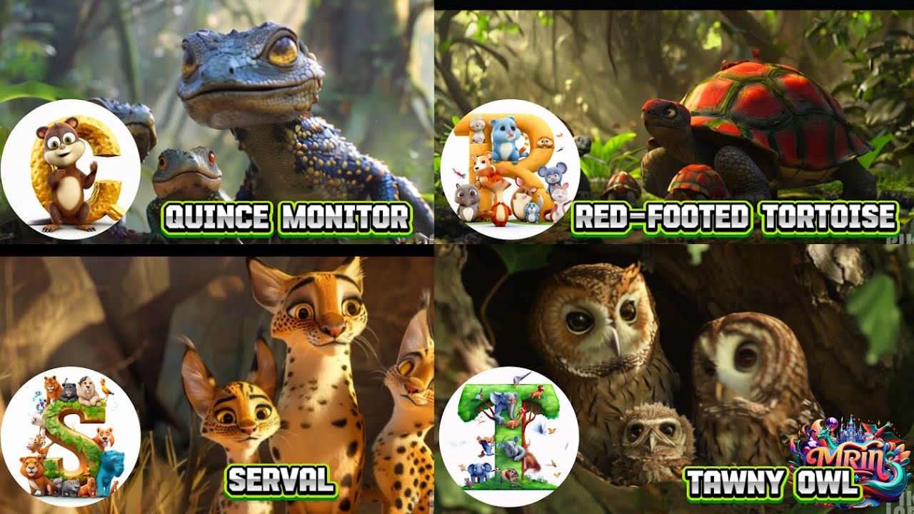 ABC Wild Animals song | Learn Alphabets | English and Animals for Kids ...