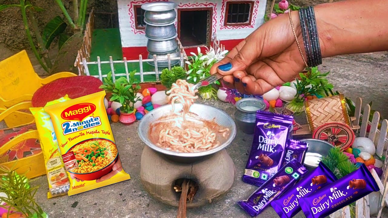 Miniature Chocolate Maggi Recipe | Dairymilk Chocolate Maggi Recipe ...