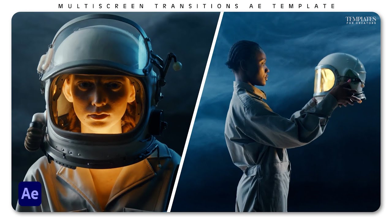 Multiscreen Transitions Split Screen - After Effects Template | Free ...