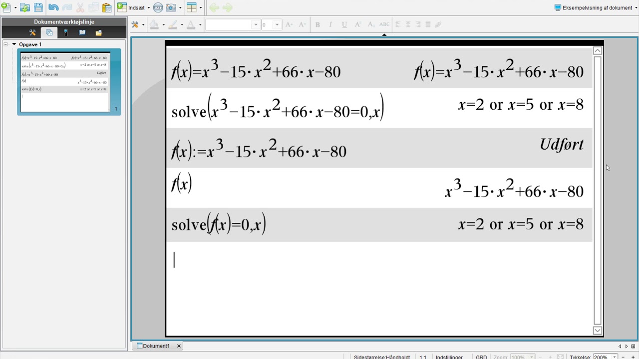 Nspire - Finde nulpunkter med SOLVE - YouTube