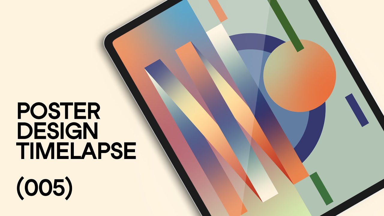 Poster Design Timelapse 005 - YouTube
