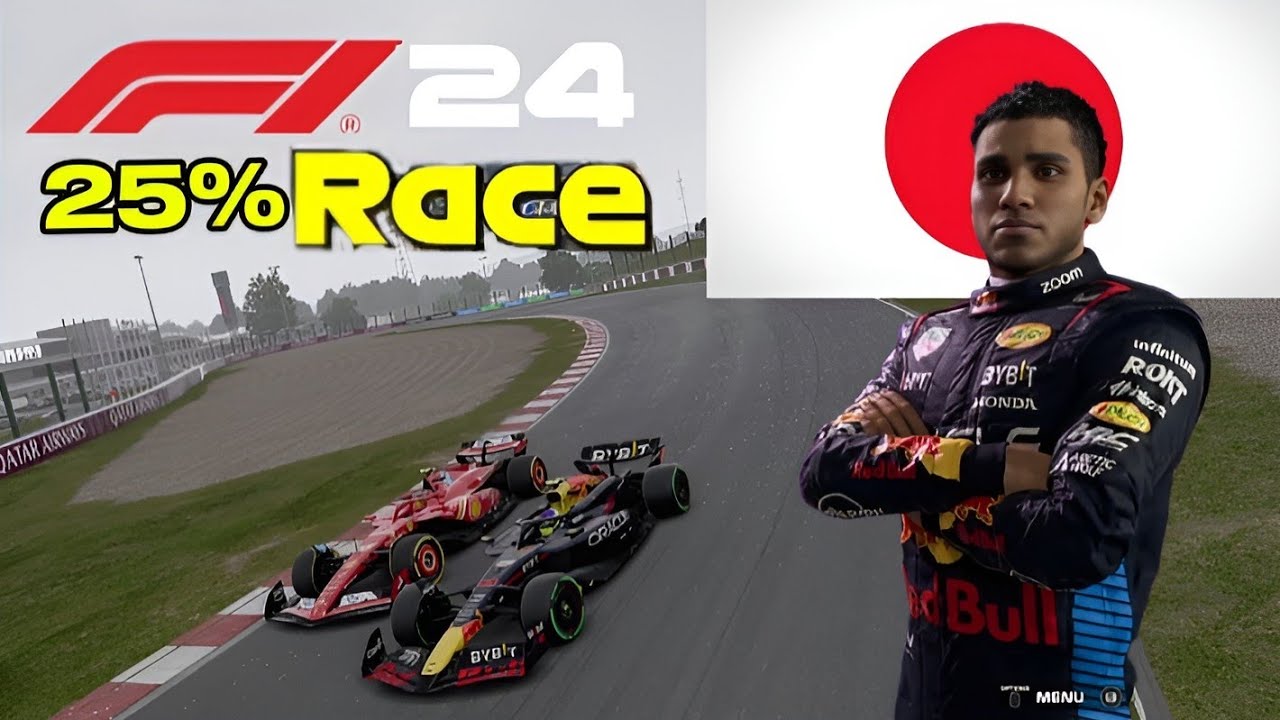 F1 24 MODO CARREIRA LEWIS FÁBIO GP DO JAPÃO 25% RACE - YouTube