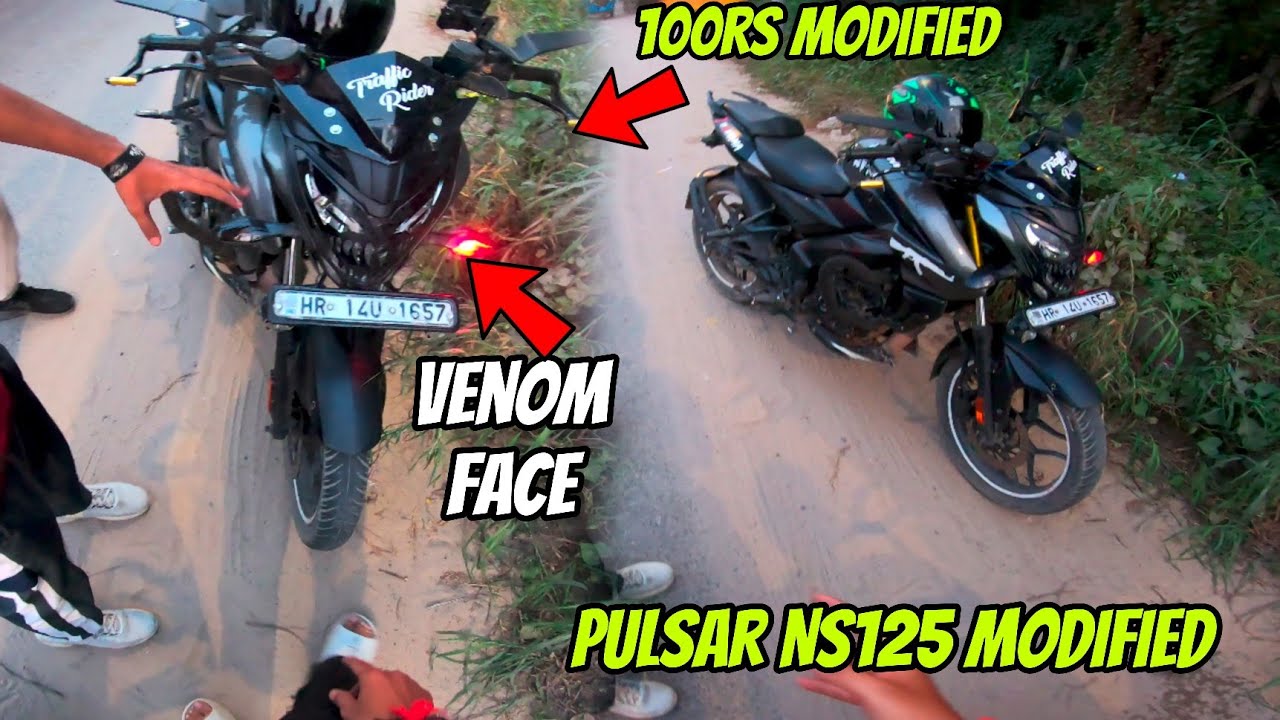 Bajaj Pulsar ns 125 Modified | Venom Head @A-kashGurung - YouTube