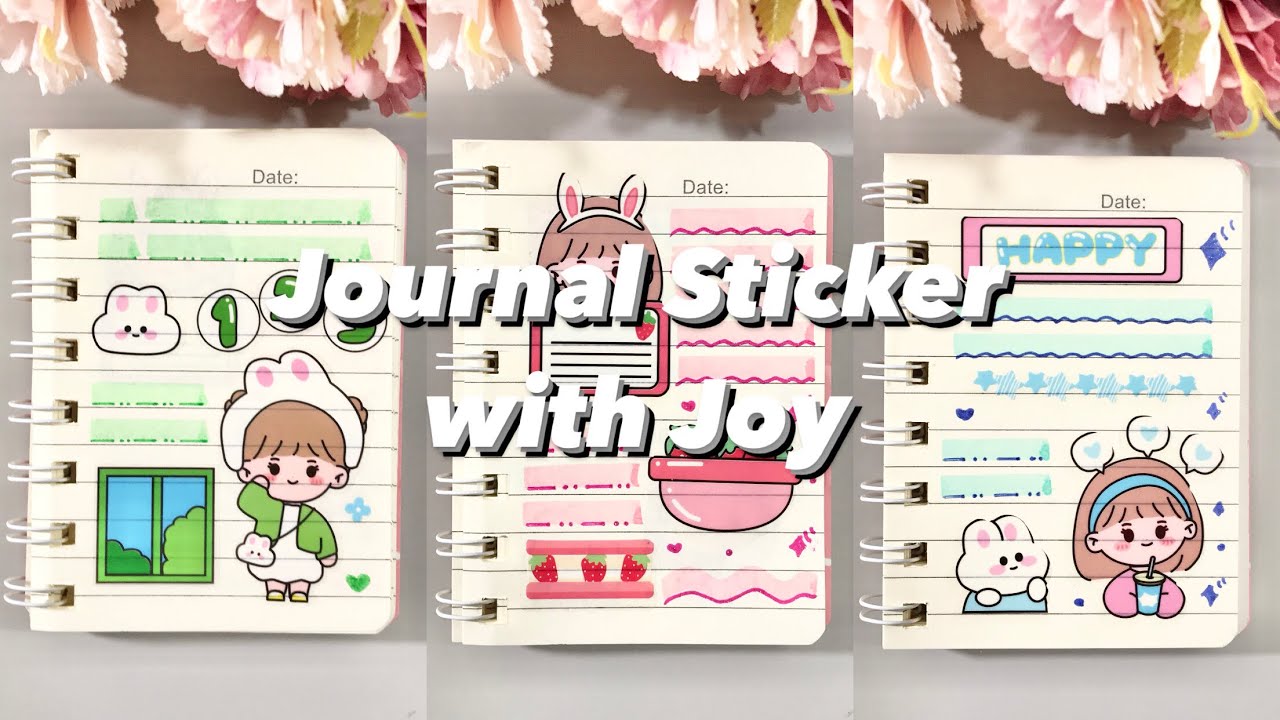 Journal Sticker with Joy Mini Journal A6 Ep7 Momo Sticker Cute and ...
