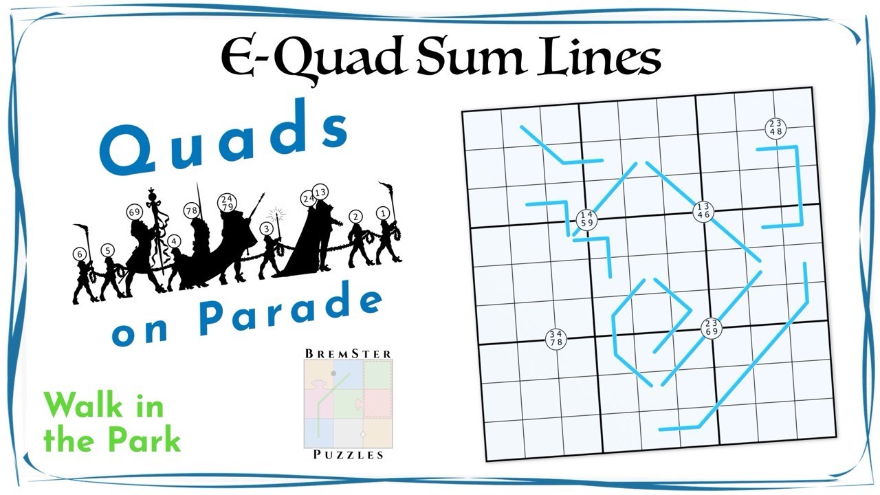 Quads on Parade : E-Quad Sum Lines by jeremydover - YouTube