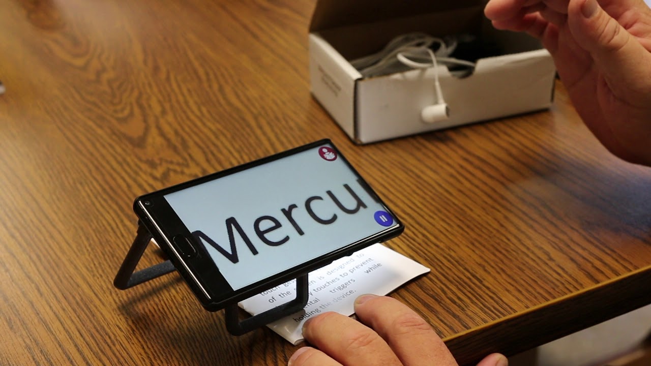 Mercury 6 Portable Magnifier with Speech and Voice Control - YouTube