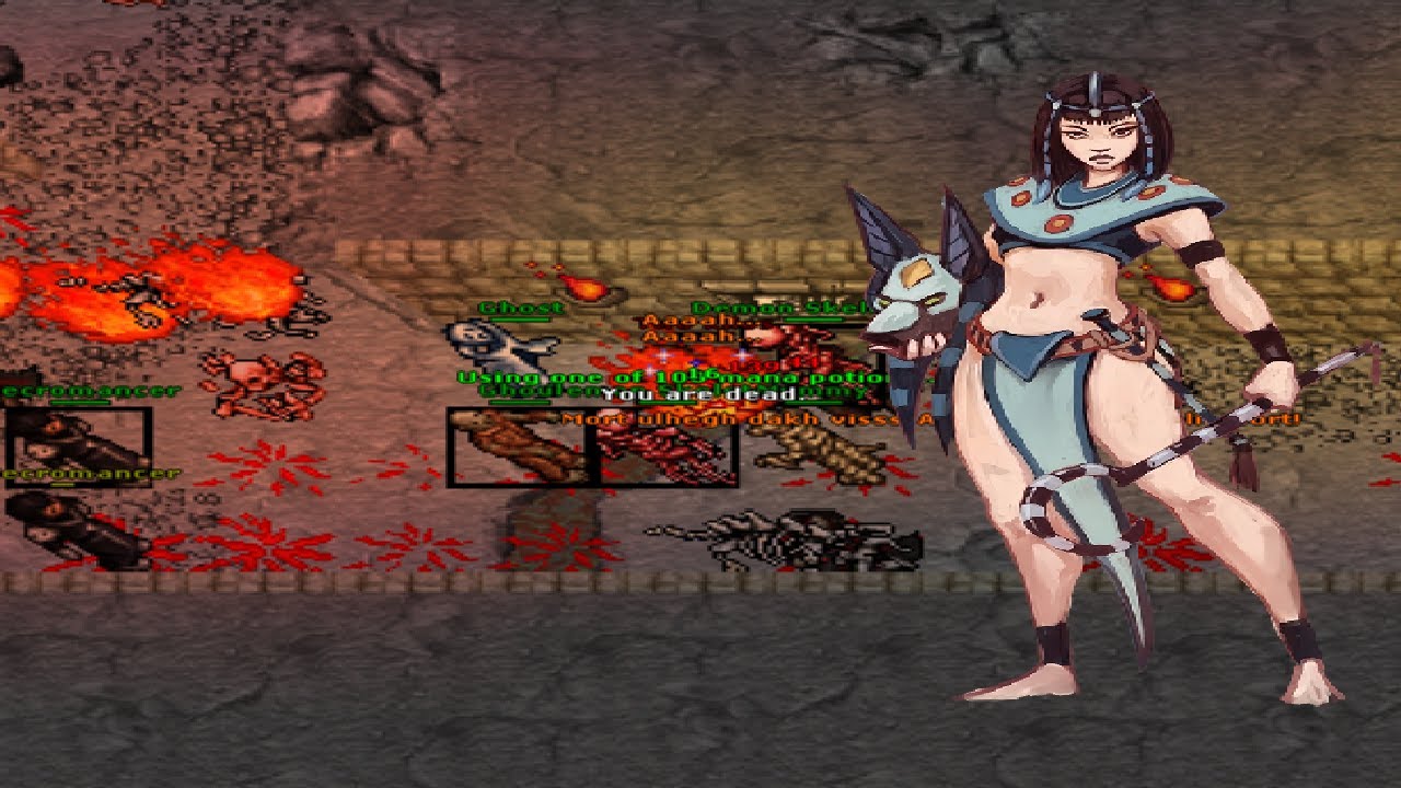 Tibia RP 50-51 Hunt Edron Vampire Crypt - YouTube