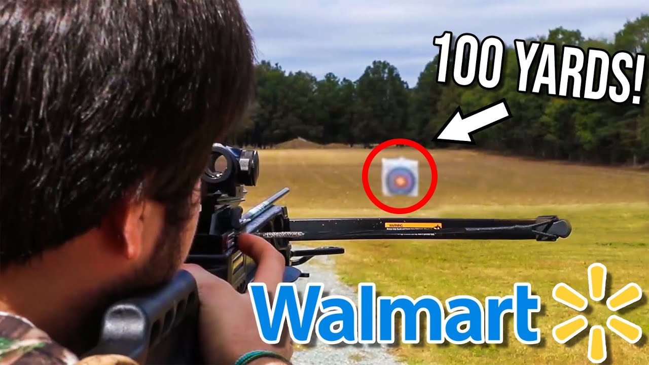 $97 Walmart Crossbow HUNTING CHALLENGE! - YouTube