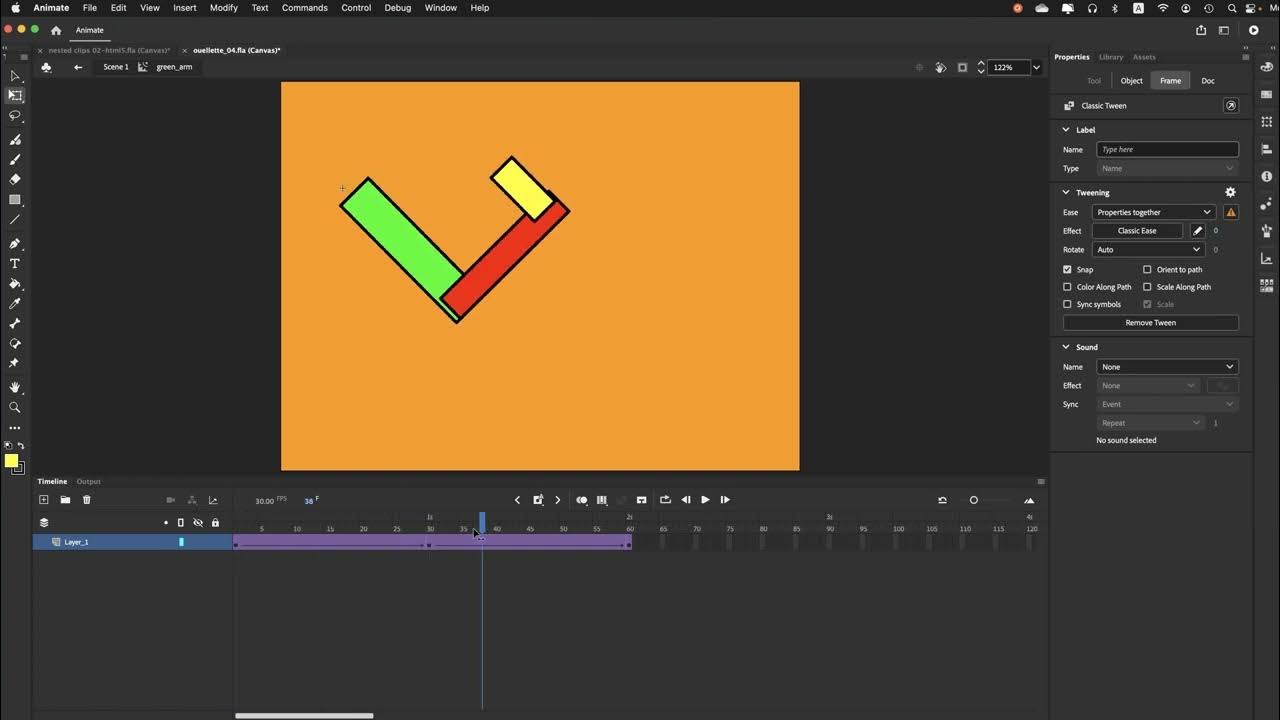 Controlling Nested Movie Clips - html5 - YouTube