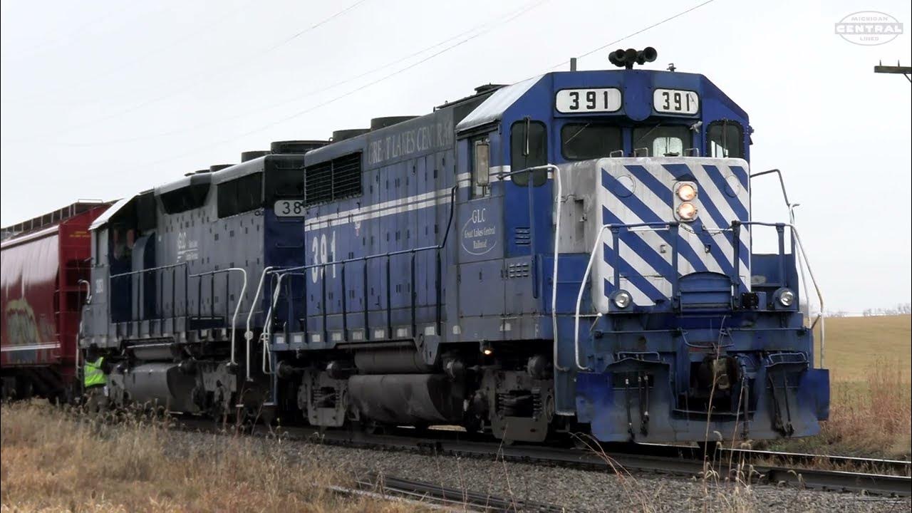 Great Lake Central Railroad with EMD GP35 Leading - YouTube