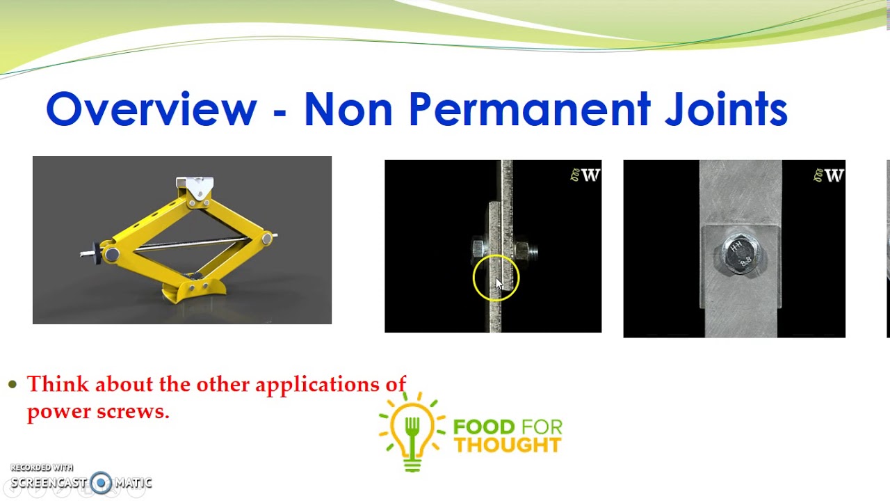 Non Permanent Joints - YouTube